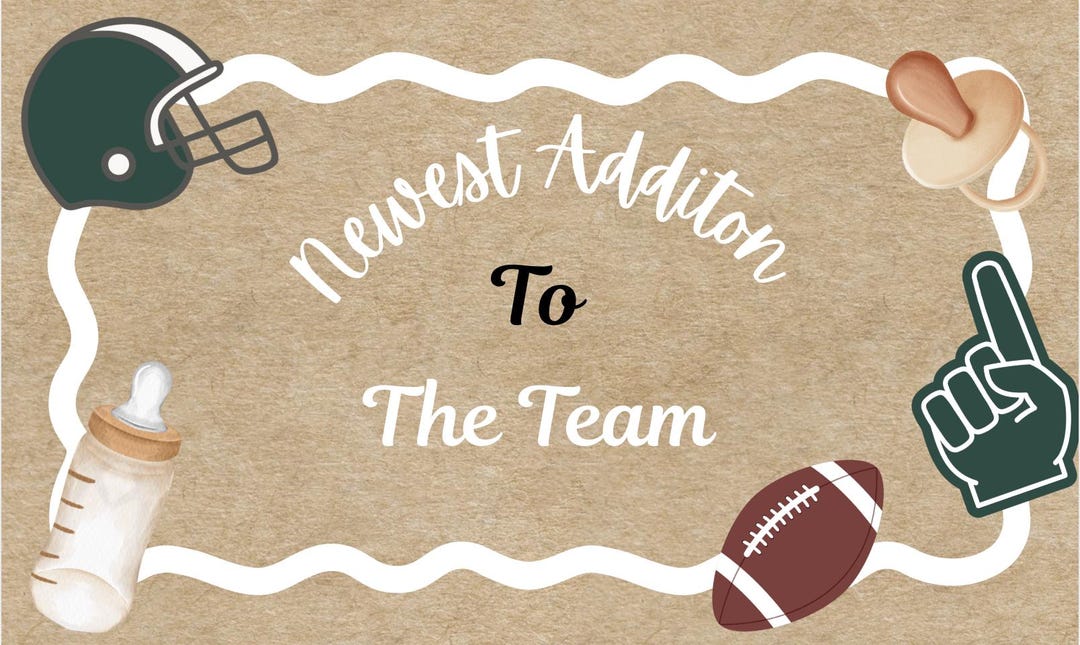 Handmade Painted Banner: Newest Addition to the Team - Etsy