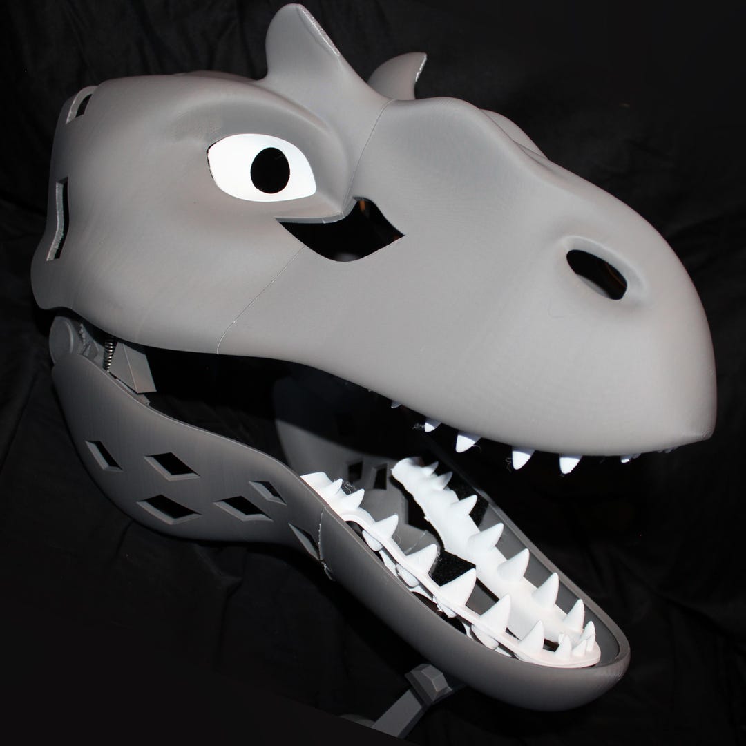 3D Printed Toony Allosaurus Fursuit Head Base Kit (MADE TO ORDER) - Etsy UK