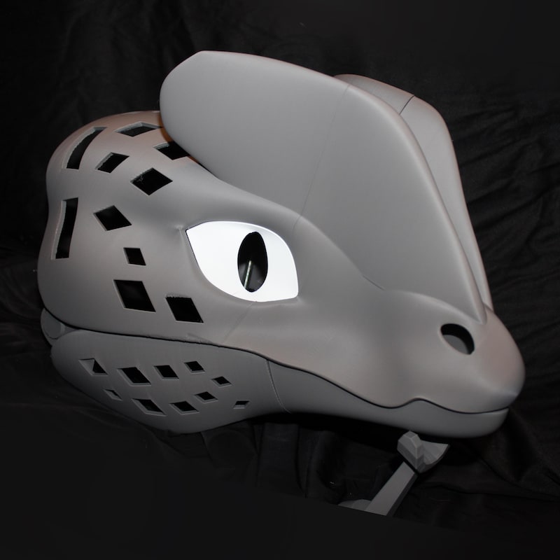 Furry Dinosaur Base Mask - Etsy