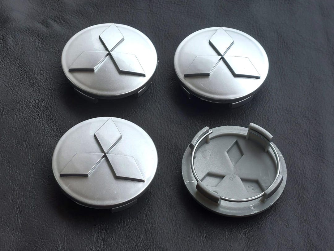 Mitsubishi Wheel Hubcaps, Wheel Center Caps, Accessories, 60mm, Silver ...