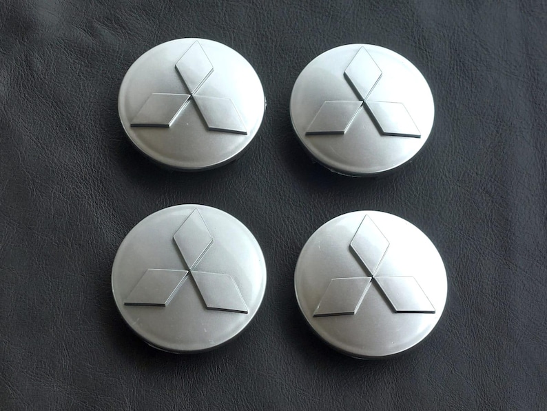 Mitsubishi Wheel Hubcaps, Wheel Center Caps, Accessories, 60mm, Silver ...