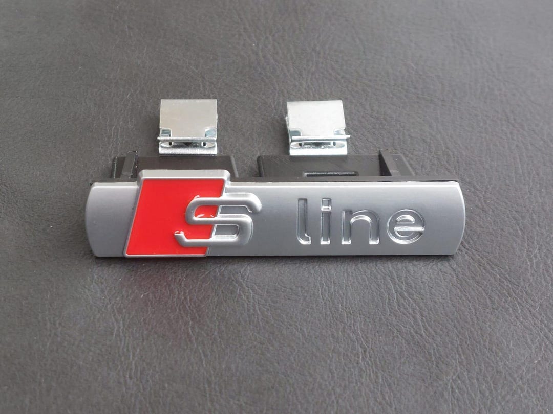 S Line Emblem, Matte Gray, Grille Badge for S Line Cars - Etsy