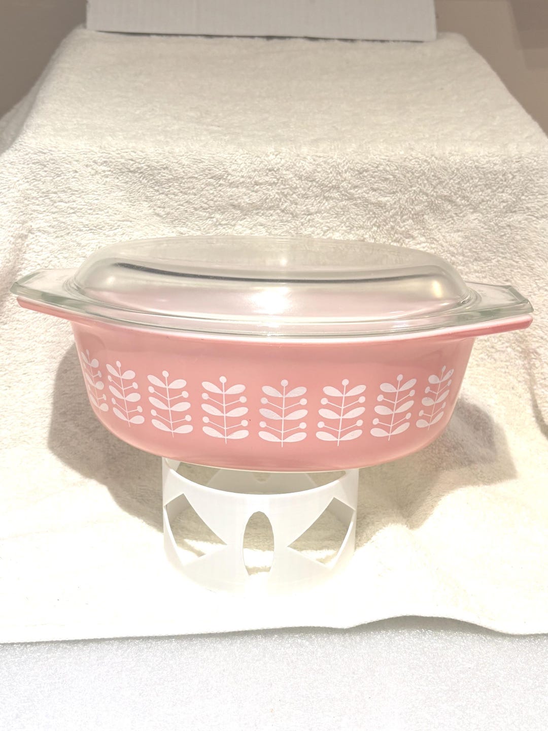 Rare HTF Pyrex Pink Stem Casserole Dish With Lid - Etsy