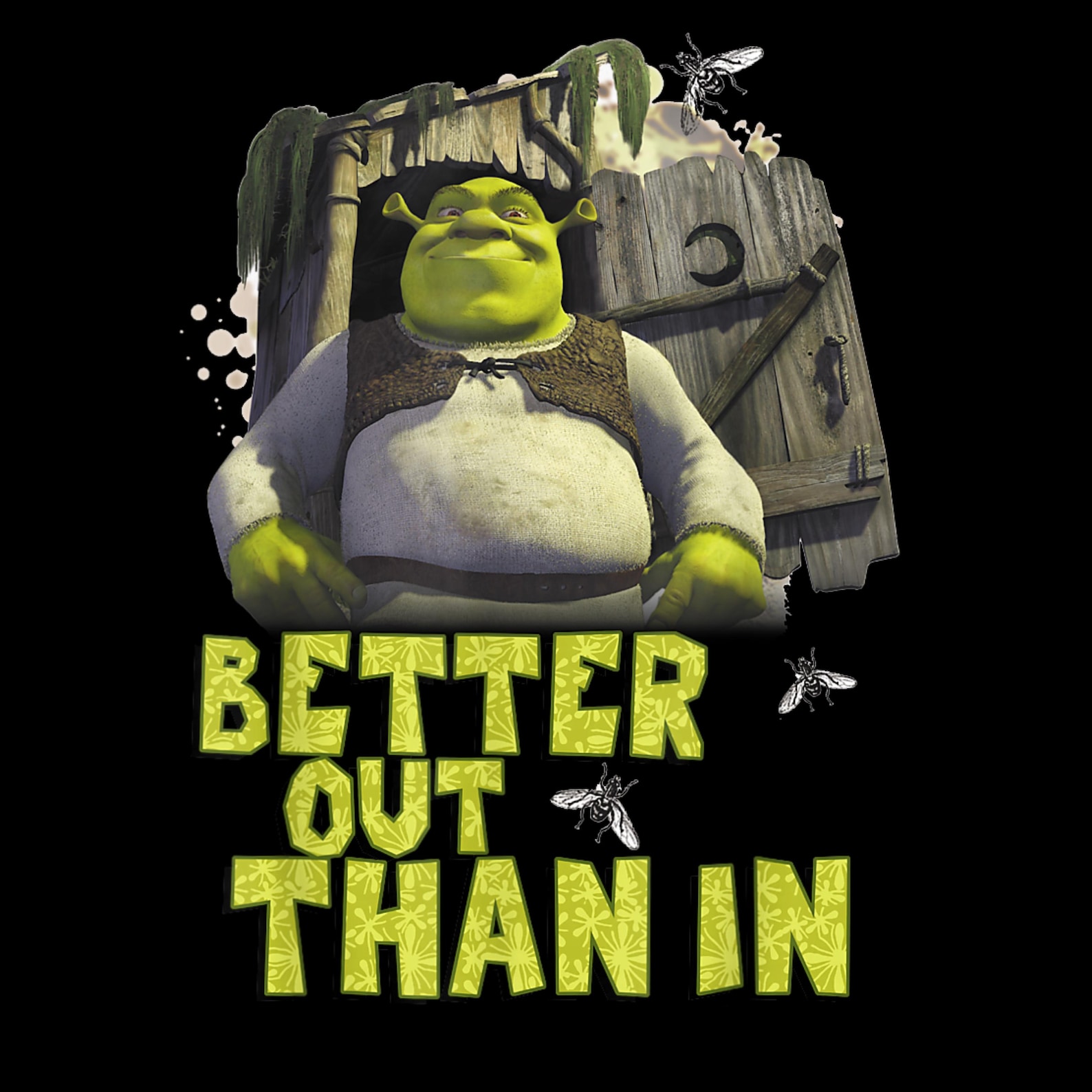 Shrek Outhouse PNG – "better Out Than In" Funny Meme Design (instant ...
