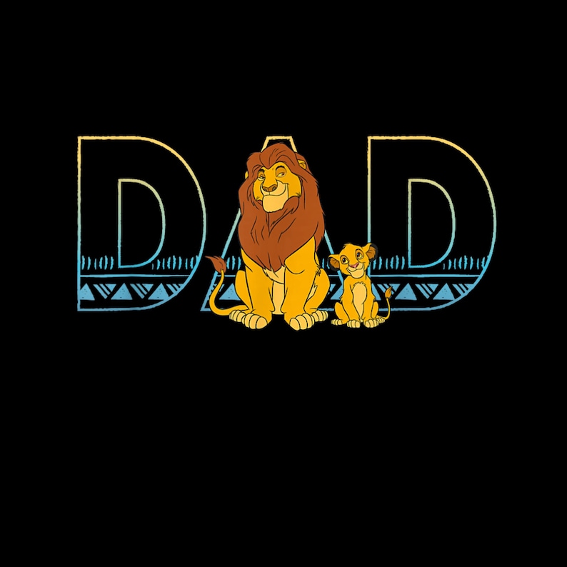 El Rey León: Simba y Mufasa PNG – Diseño de retrato de padre e hijo ...