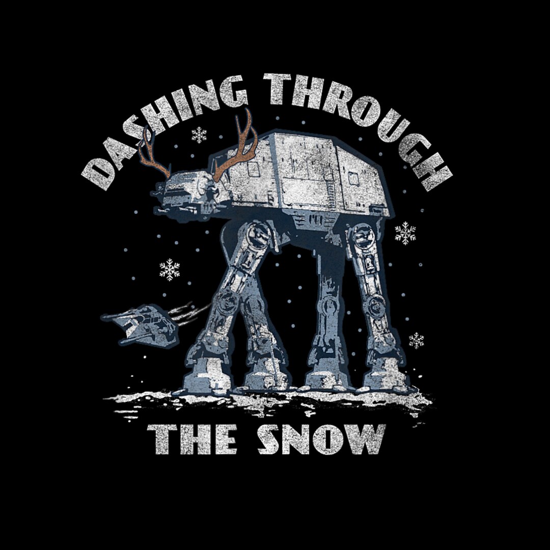Star Wars Christmas AT-AT PNG – Dashing Through the Snow Holiday Design ...