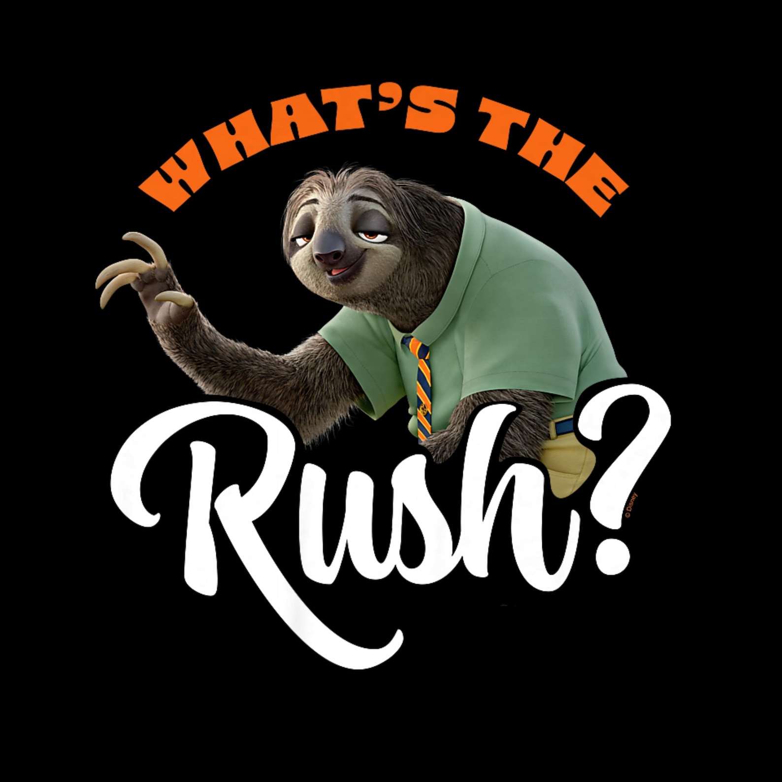 Zootopia Flash Sloth PNG – “what’s the Rush” Funny Character Design ...