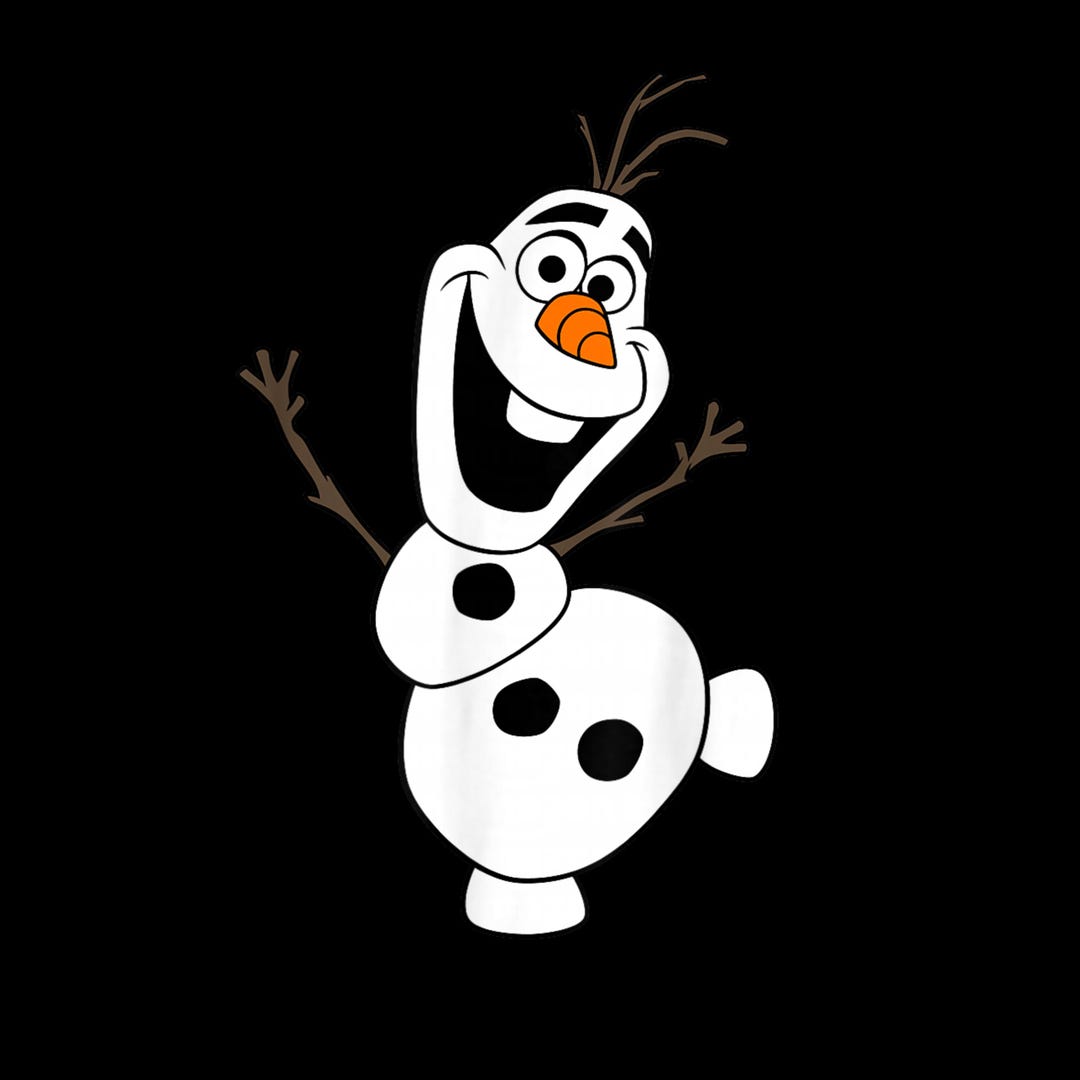 Frozen Olaf PNG – Happy Snowman Smile Pose (instant Digital Download ...