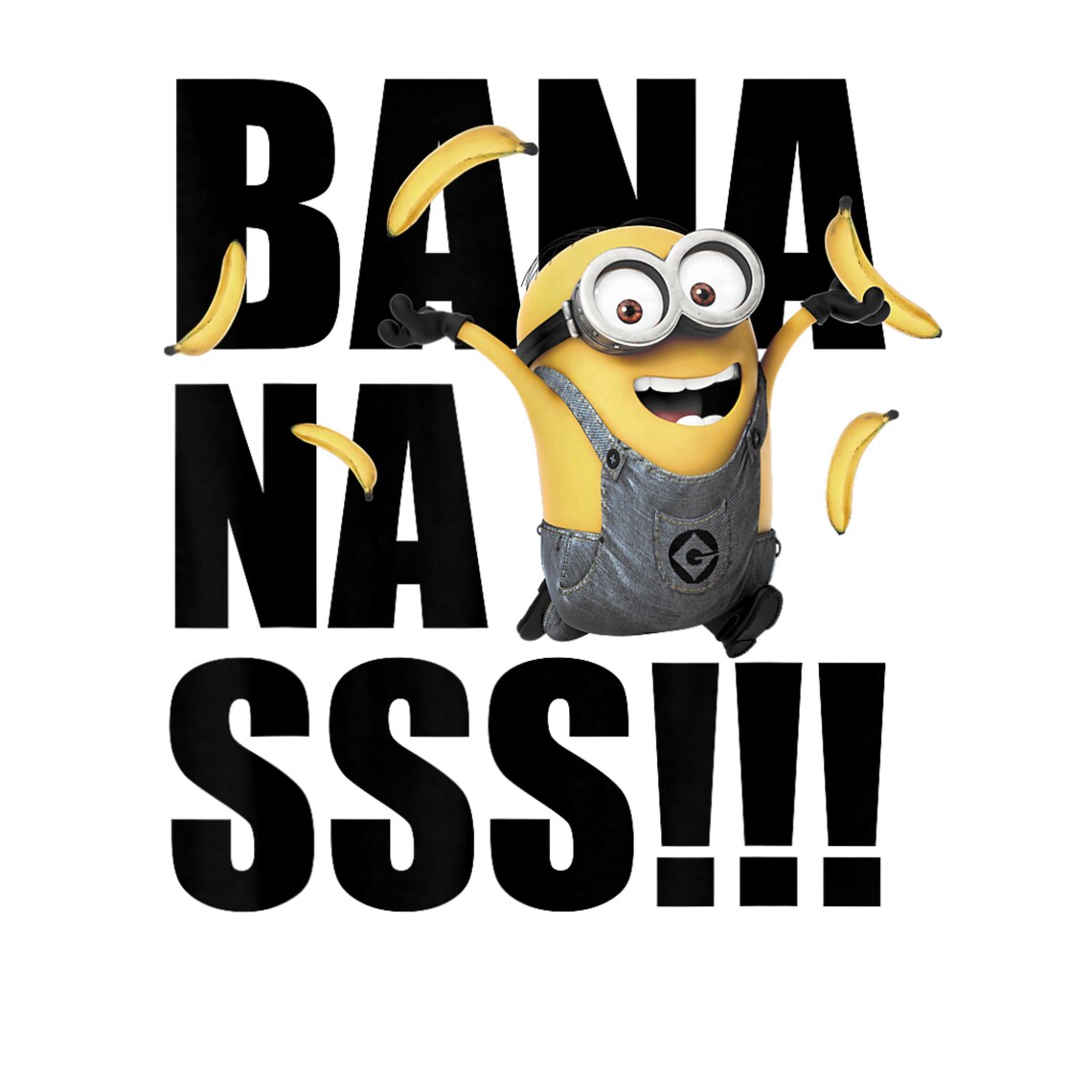 Despicable Me Minions PNG – Dave Goes Bananas Graphic (instant Download ...