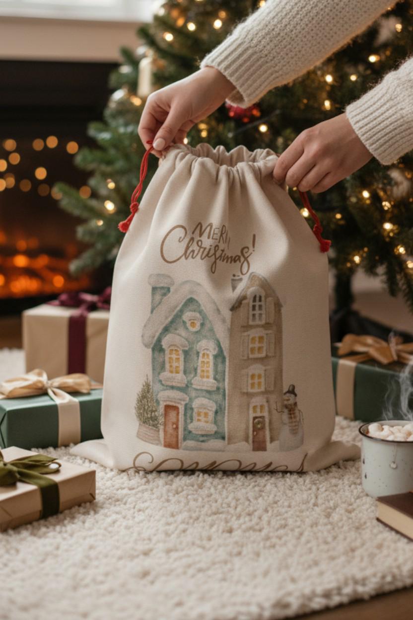 Christmas Santa Sack | Personalized Holiday Storage, Merry Christmas ...