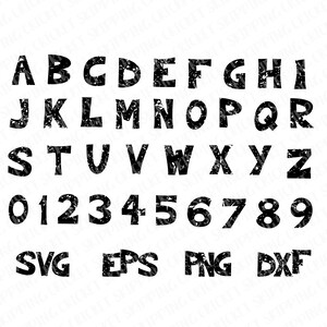 Distressed Font Svg, Distressed Alphabet Svg, Distressed Letters Svg ...