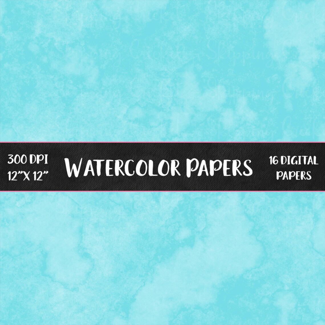 16 Watercolor Digital Paper Rainbow Colored Watercolor | Etsy