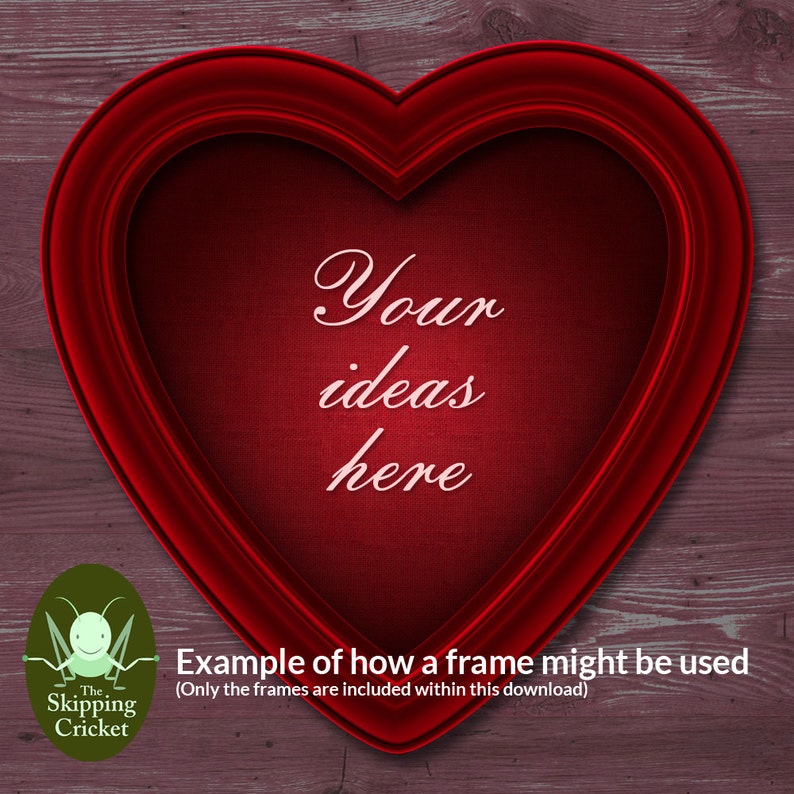 Red Velvet Digital Frames Digital Borders and Decorative - Etsy