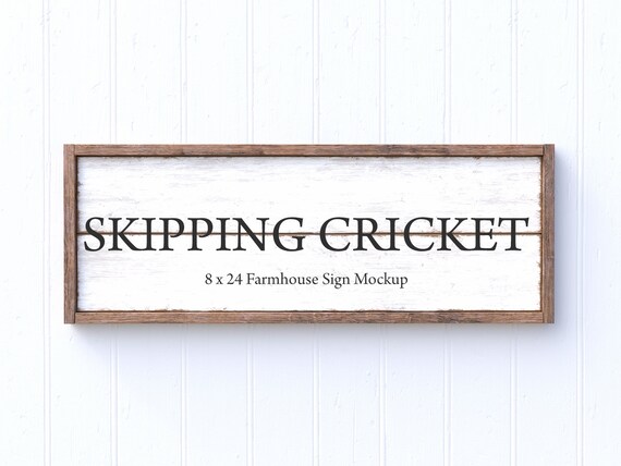8x24 Farmhouse Sign Mockup Simple Rustic Wood Cottage Styled - Etsy