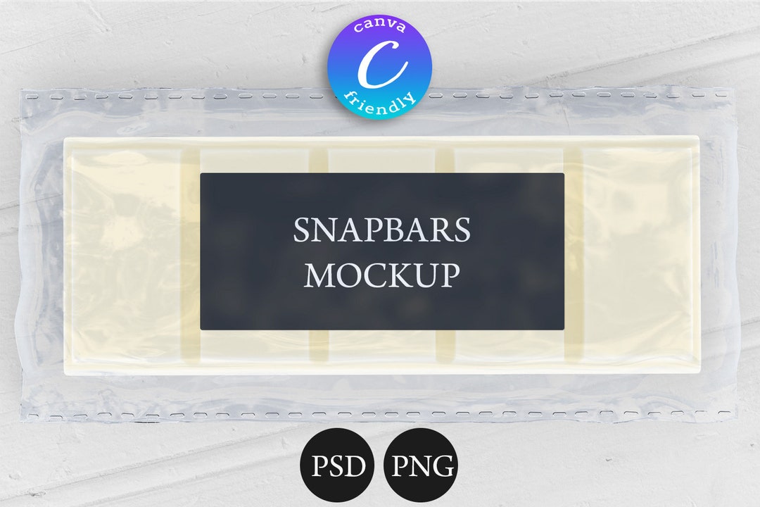 Wax Melts Snapbar - Choose Color and Background With Smart Object Label ...