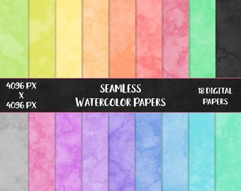 100 Seamless Watercolor Raining Papers 12 Inch 300 Dpi - Etsy