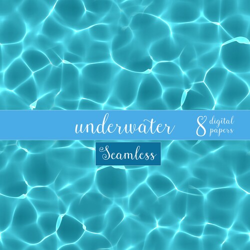 Water Digital Papers SEAMLESS Underwater Papers Seawater - Etsy