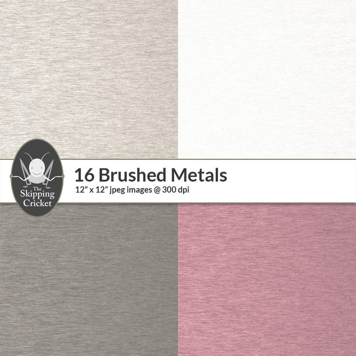 16 Digital Brushed Metal Papers Brushed Metal Textures - Etsy