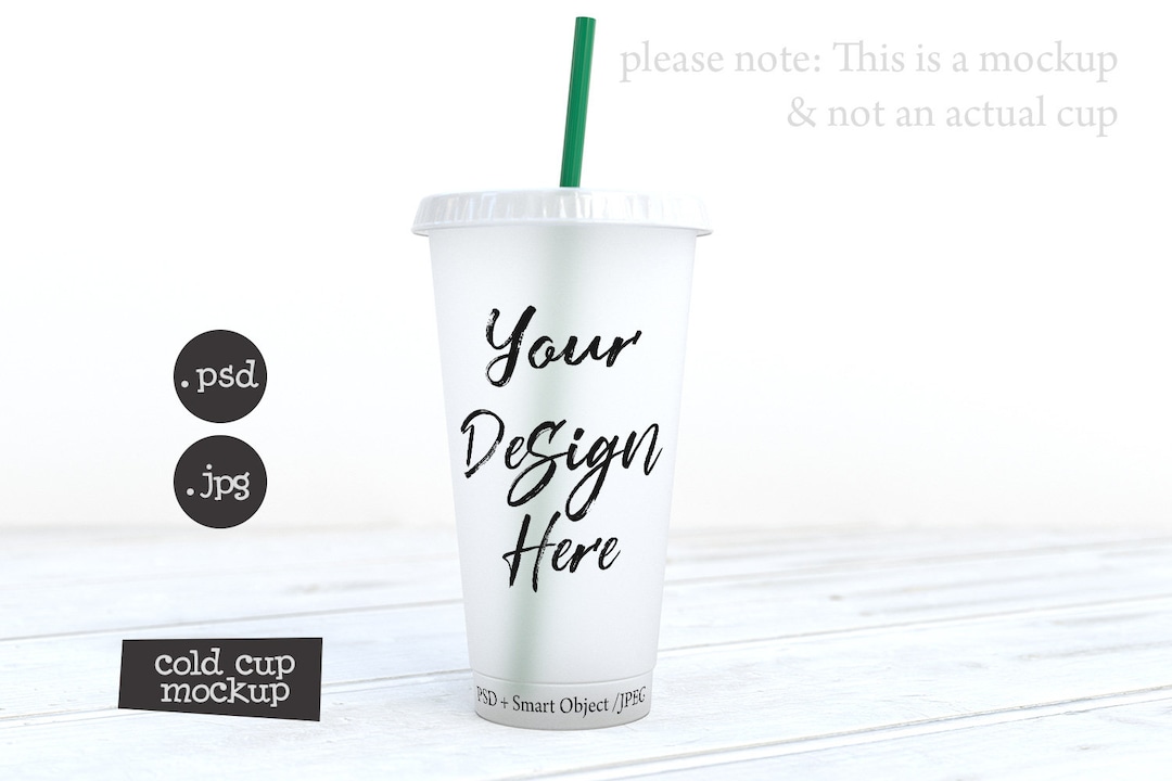 Frosted Cold Cup Mockup: Venti Tumbler, Styled Photo (digital Download ...