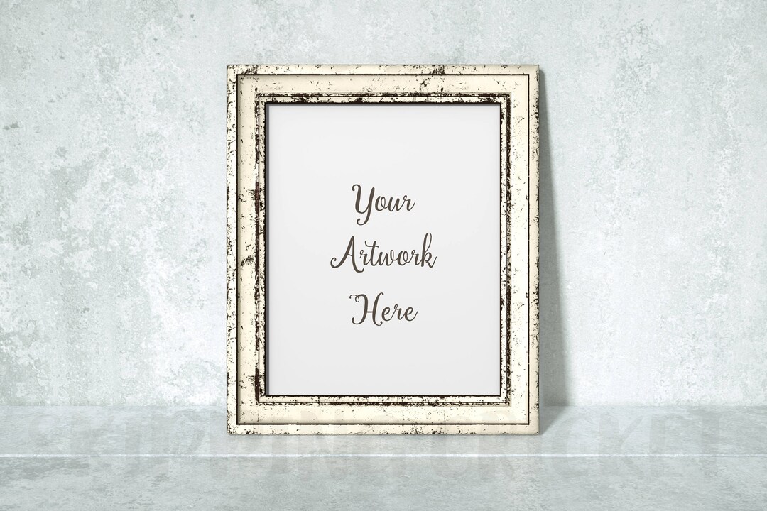 Worn Frame Mockup, 8 X 10 Mockup, Rustic Frame Mockup, Styled Stock ...
