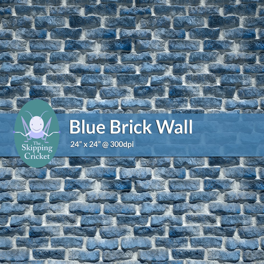 Blue Brick Wall Background,blue Stone Wall,hi Res Blue Brick Background ...