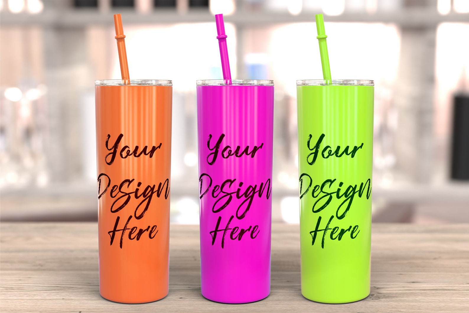 Skinny Tumbler Mockup Custom Color Tumbler Template 20oz | Etsy