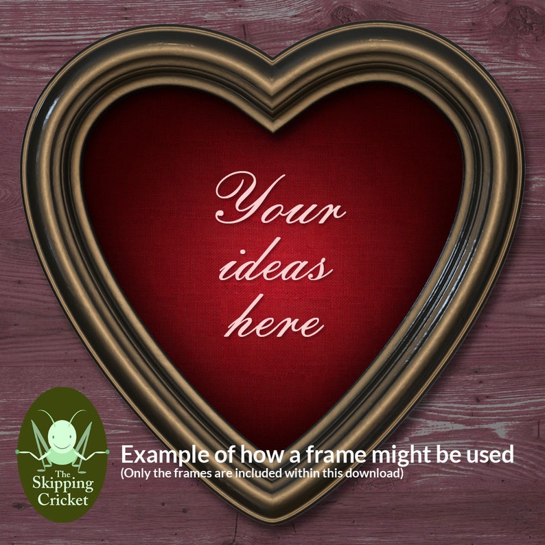 Antique Bronze Digital Photo Frames Bronze Digital Borders - Etsy