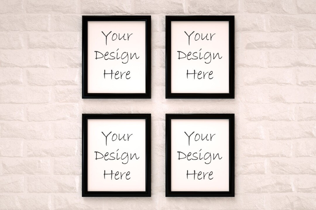 4 Frame Mockup 4 8x10 Frames 8x10 Frame Styled Stock - Etsy