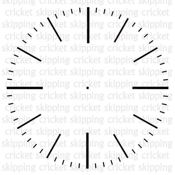 Clock Face Svg Dxf Eps Cut File for Cricut Silhouette | Etsy Canada
