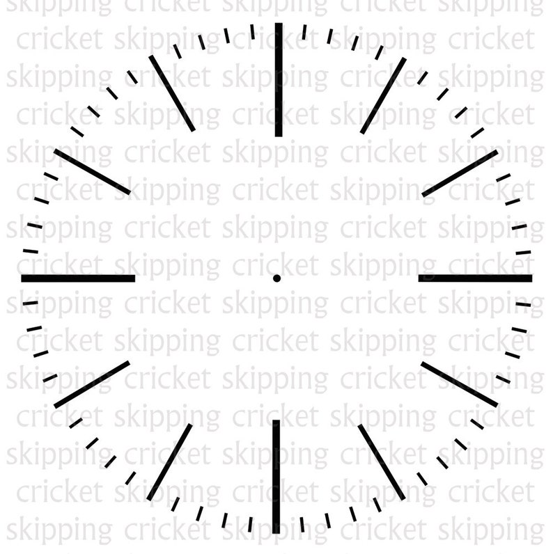 Clock Face Svg Dxf Eps Cut File for Cricut Silhouette | Etsy Canada