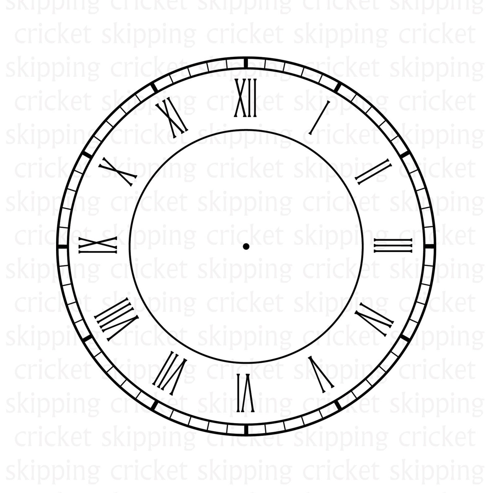 Clock Face Svg Dxf Eps Cut File for Cricut Silhouette - Etsy