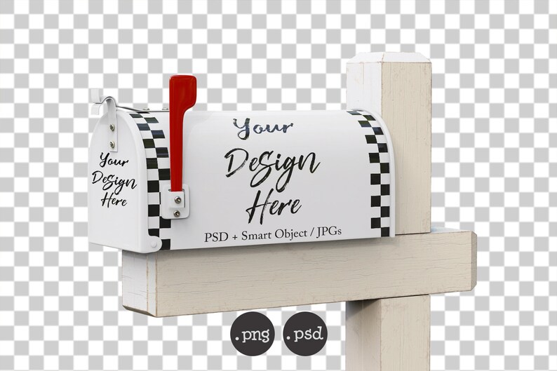 Mailbox Mockup Bundle White Black Pink and Green Custom - Etsy