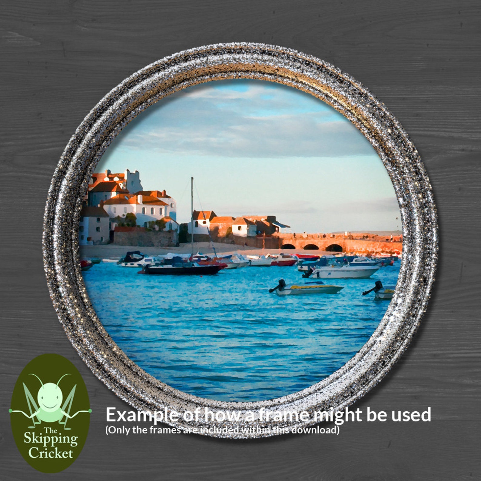 Glitter Digital Frames for Scrapbooking Glitter Decorative - Etsy