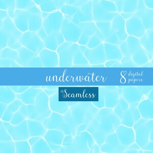 Water Digital Papers SEAMLESS, Underwater Papers, Seawater Papers ...