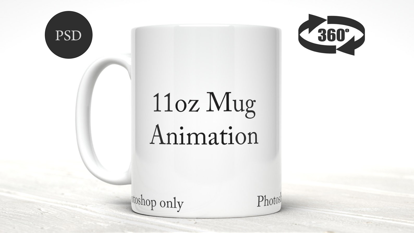 11oz White Mug Animation Mug Video Spinning Mug Mock Up - Etsy