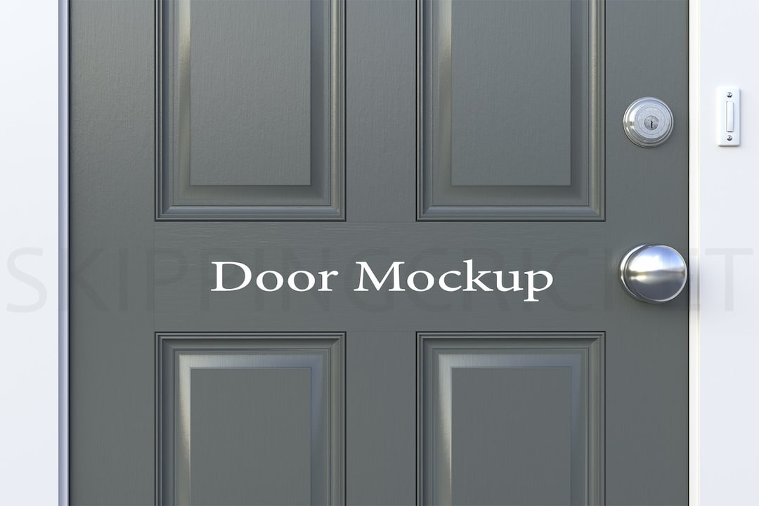 Front Door Mockup, Close Up, Grey, Simple Door Mock Up, Styled Stock ...