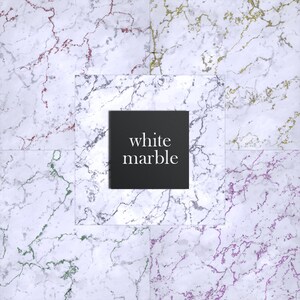 White Marble Digital Paper, White Marble Paper, Marble Paper, Marble ...