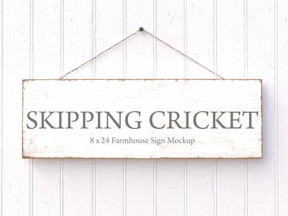 8x24 farmhouse sign mockup simple rustic wood cottage styled | Etsy