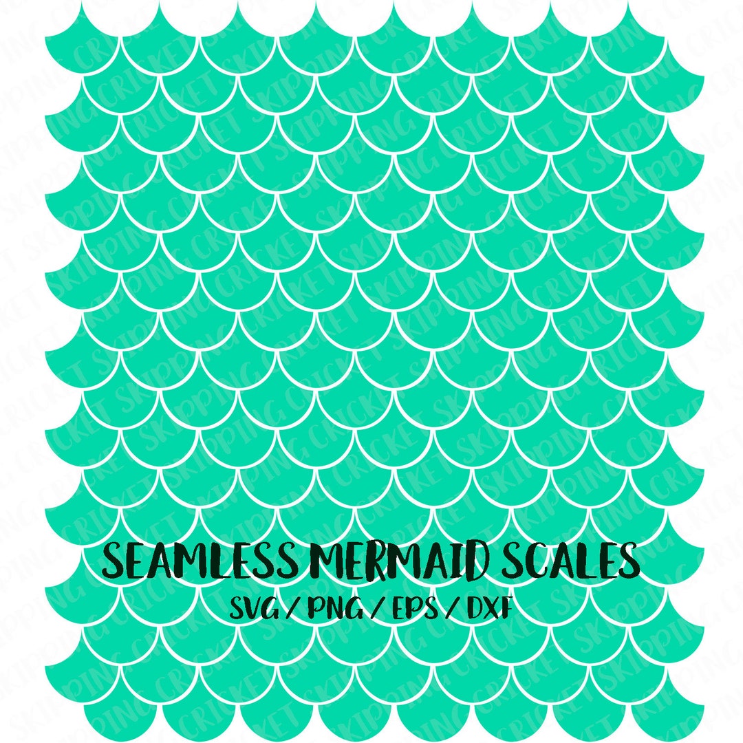 Mermaid Scales Svg, Seamless Mermaid Scales Cut File, Mermaid Scales ...