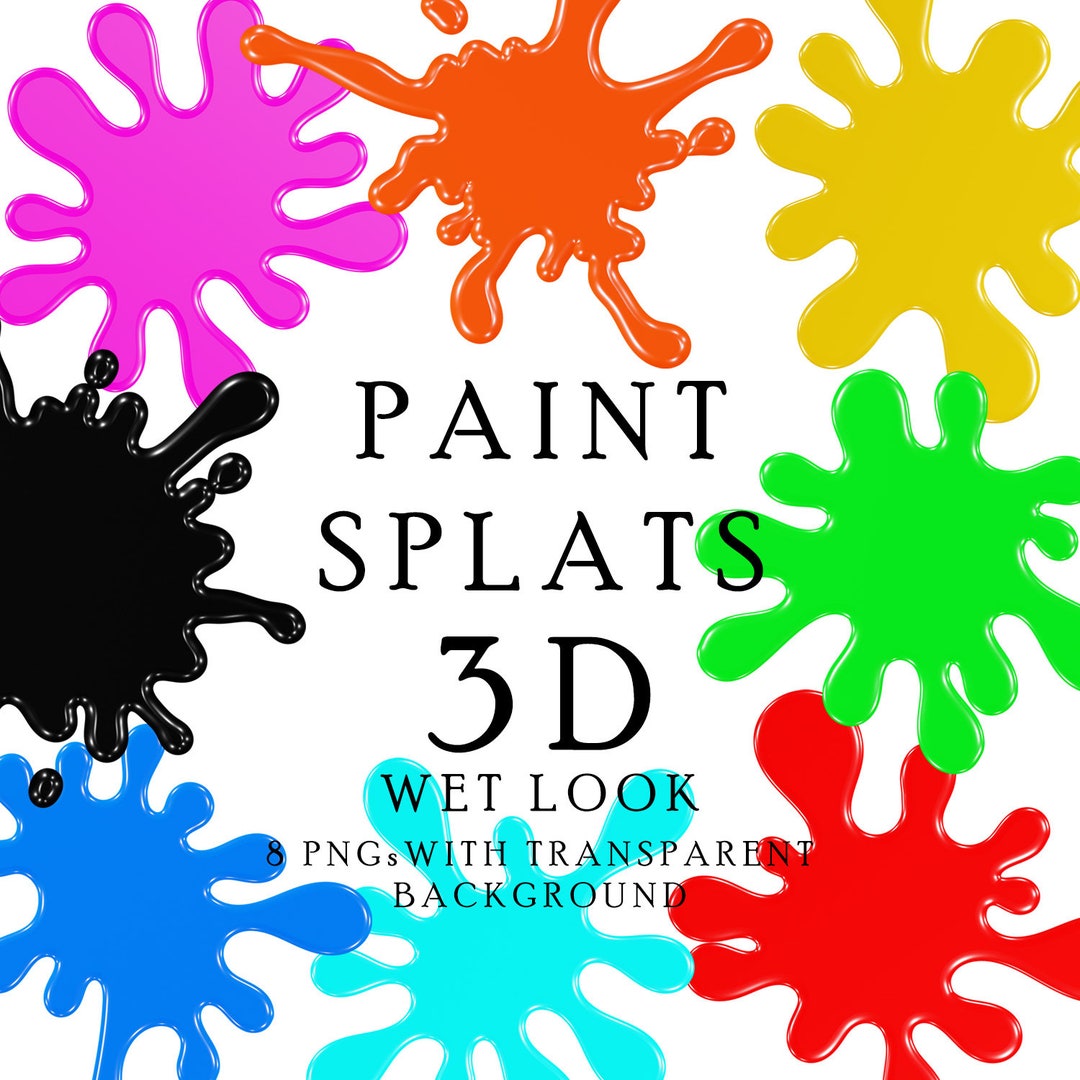 Paint Splats Pngs, Slime Splats Clipart, Transparent Background ...