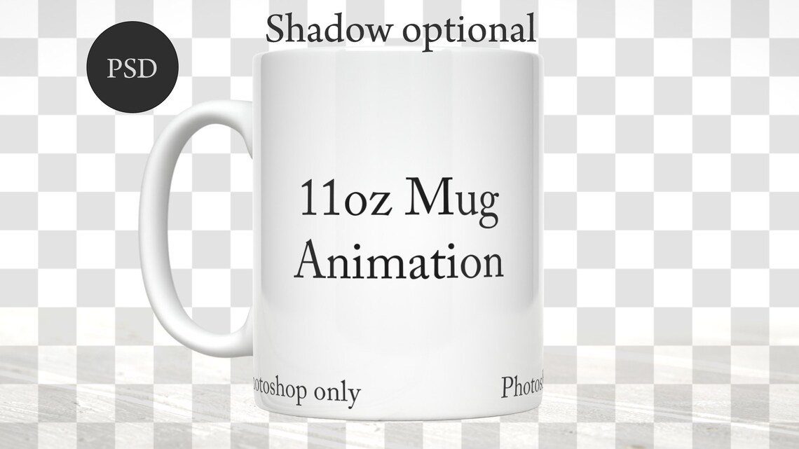 11oz White Mug Animation Mug Video Spinning Mug Mock Up - Etsy