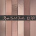 12 Rose Gold Foil Digital Papers, Rose Gold Digital Papers, Foil ...