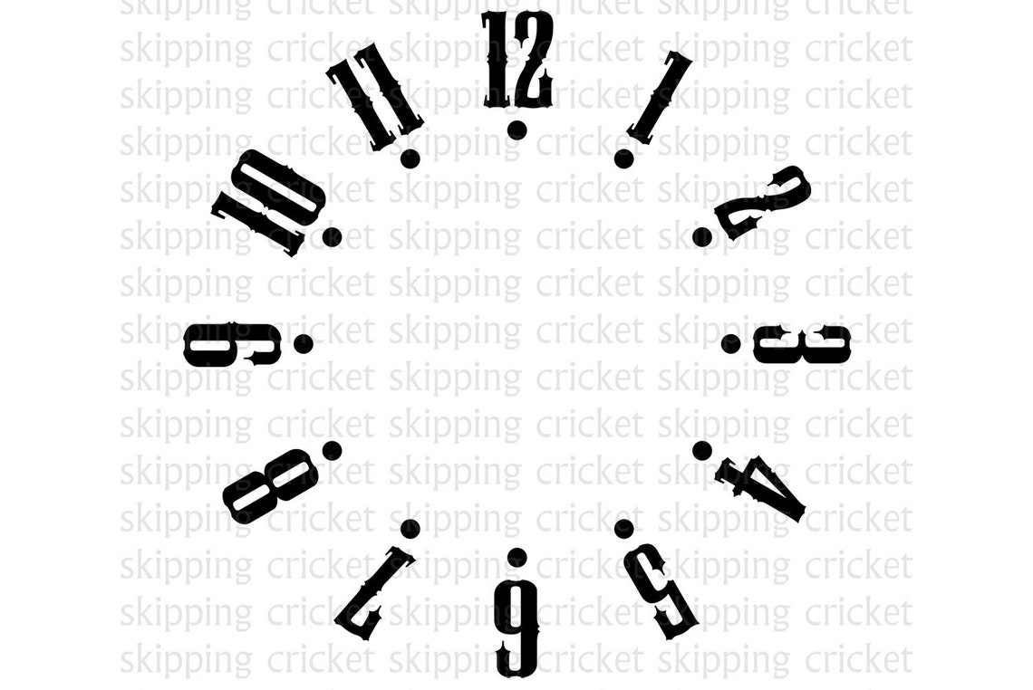 Texas style clock face svg dxf eps cut file for Cricut | Etsy