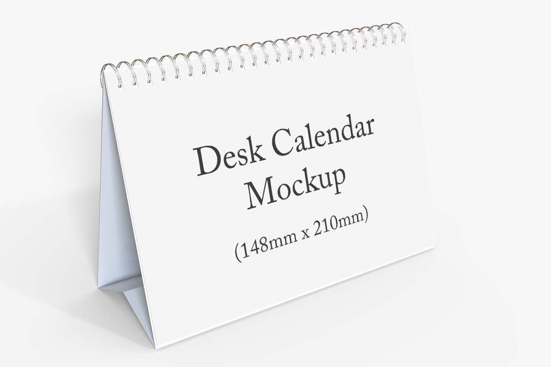 A5 Desktop Calendar Mockup 210 X 148mm for Photoshop PSD DIGITAL ...