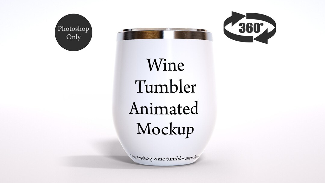 Wine Tumbler Animation, Tumbler Video, Spinning Tumbler Mock Up ...
