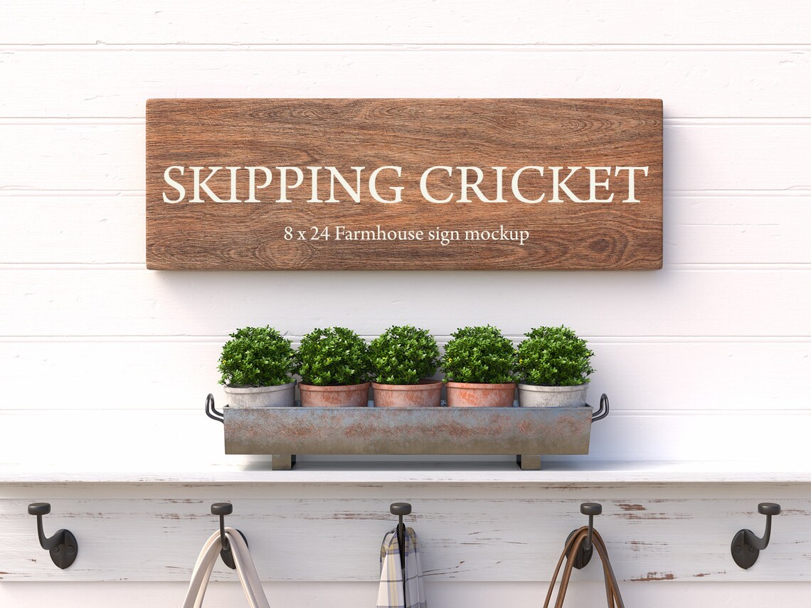 Farmhouse Sign Mockup: Rustic Wood Plank (digital Download) - Etsy