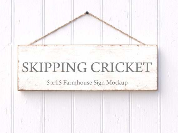 5x15 farmhouse sign mockup simple rustic wood cottage styled | Etsy
