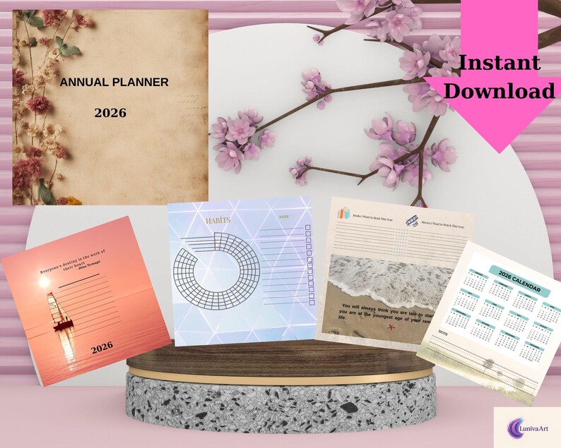 2026 Digital Planner – Minimalist Daily & Weekly Agenda (digital ...