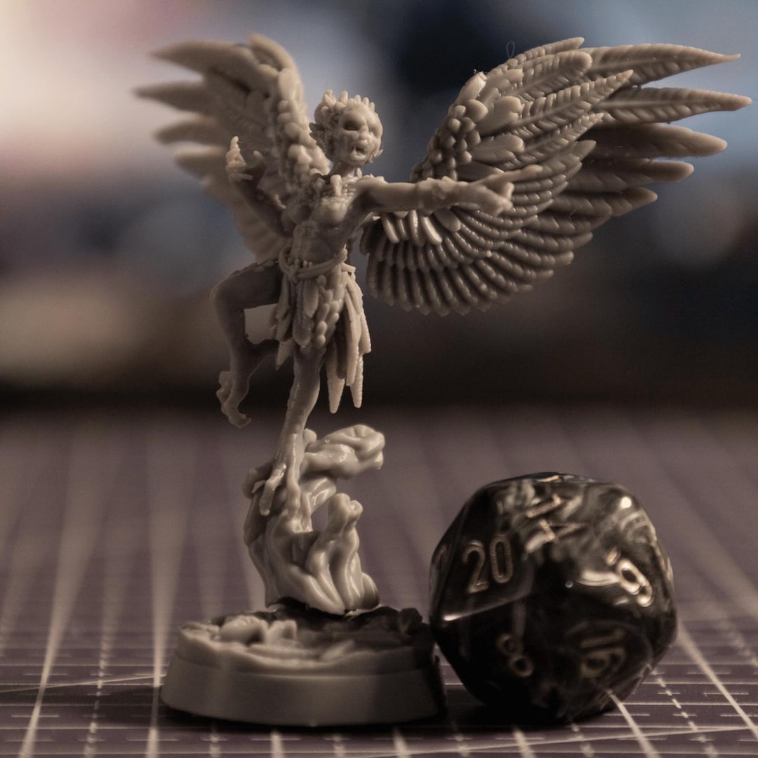 Harpy – D&D Miniature | Fantasy Winged Monster Figure for Tabletop RPG ...