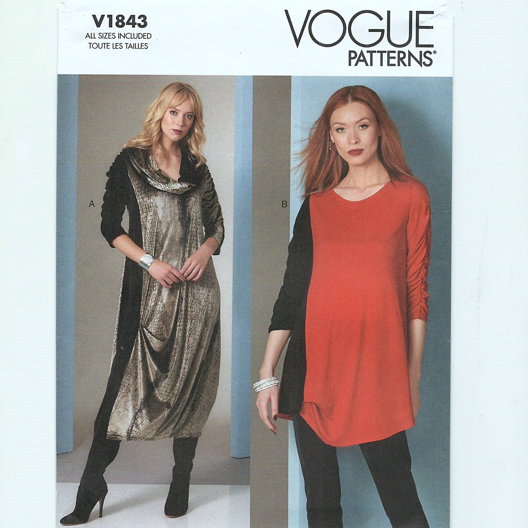 Vogue Dress & Tunic Misses/women's Sewing Pattern V1843, Sandra Betzina ...